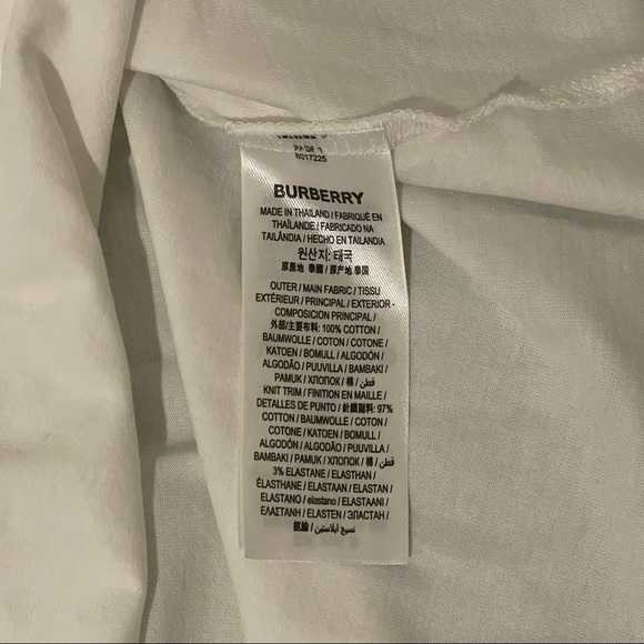 Burberry | Shirts | Authentic Burberry Horseferry House Print White Red Font Tee Shirt | Poshmark